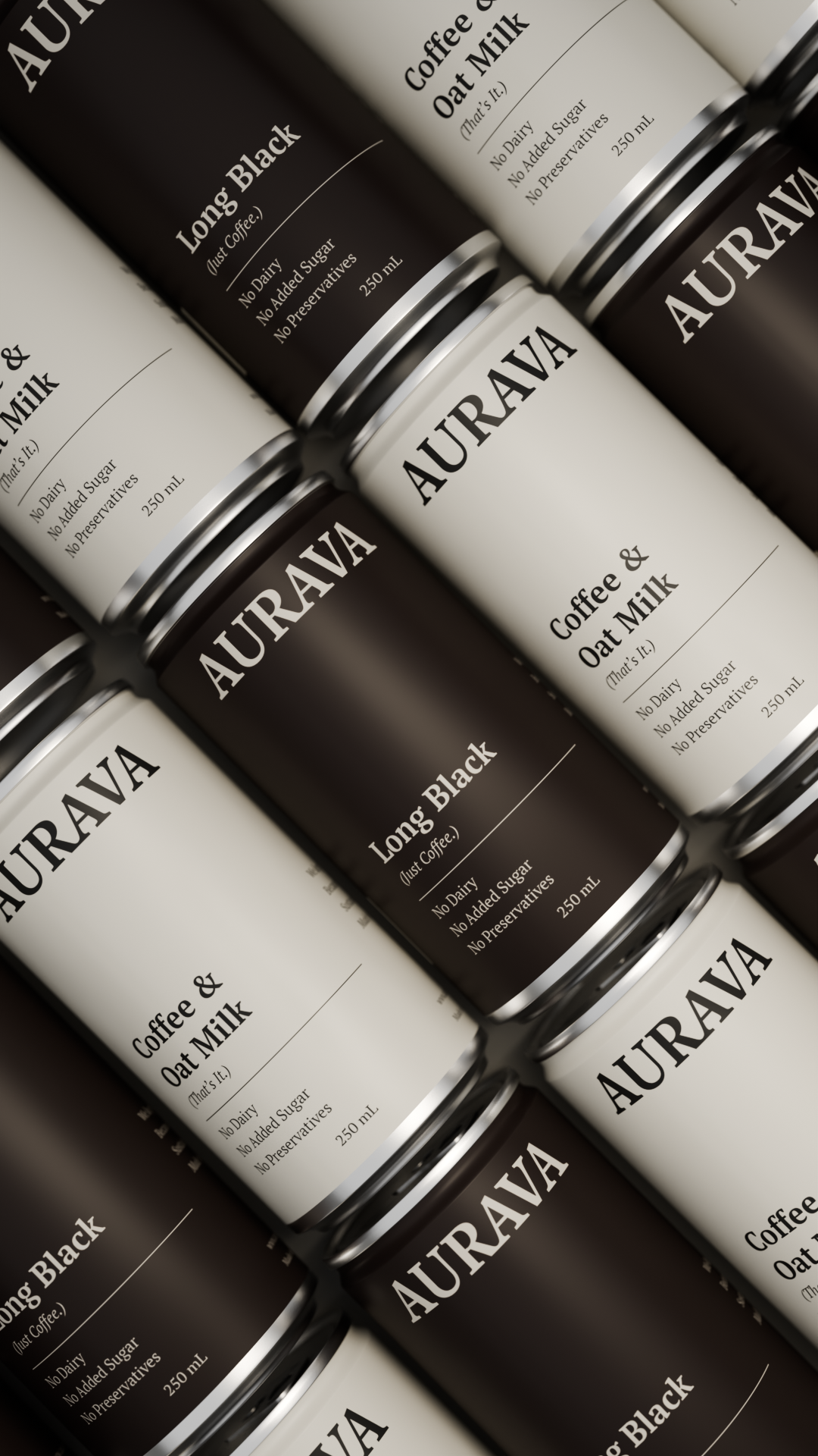 Aurava Coffee | Clean Canned Coffee with Oat Milk & Long Black